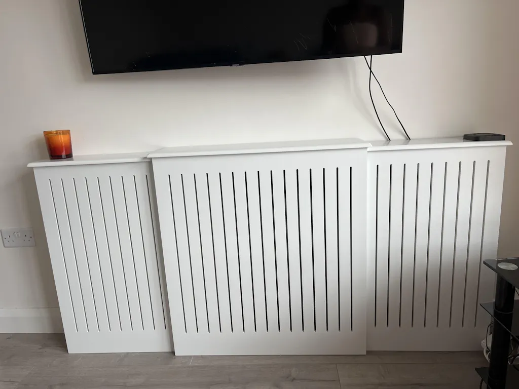 Elspeth Extending Radiator Cover in Snow White - Laura James – Laura ...