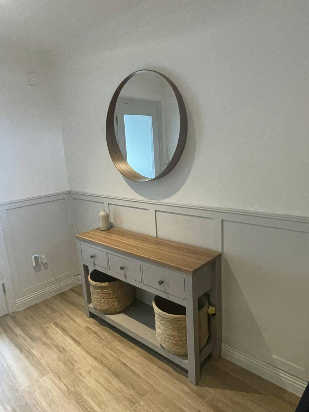 Bampton 3 Drawer Console Table - Stone Grey - Laura James – Laura James ...