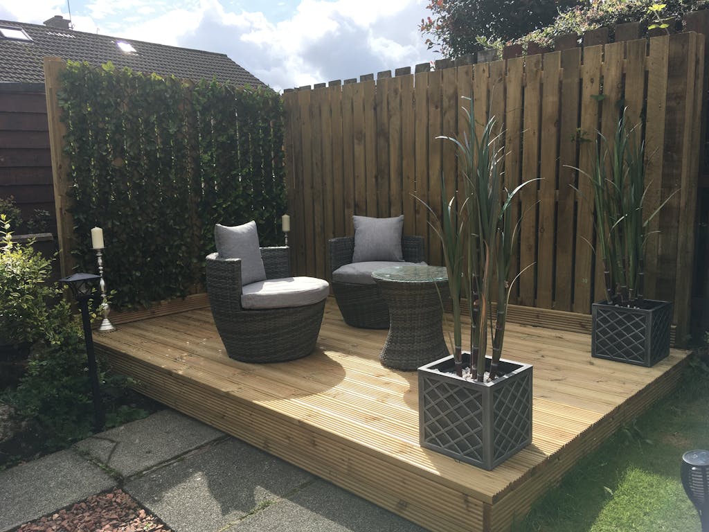 2 Seater Rattan Egg Chair Bistro Set - Black - Laura James