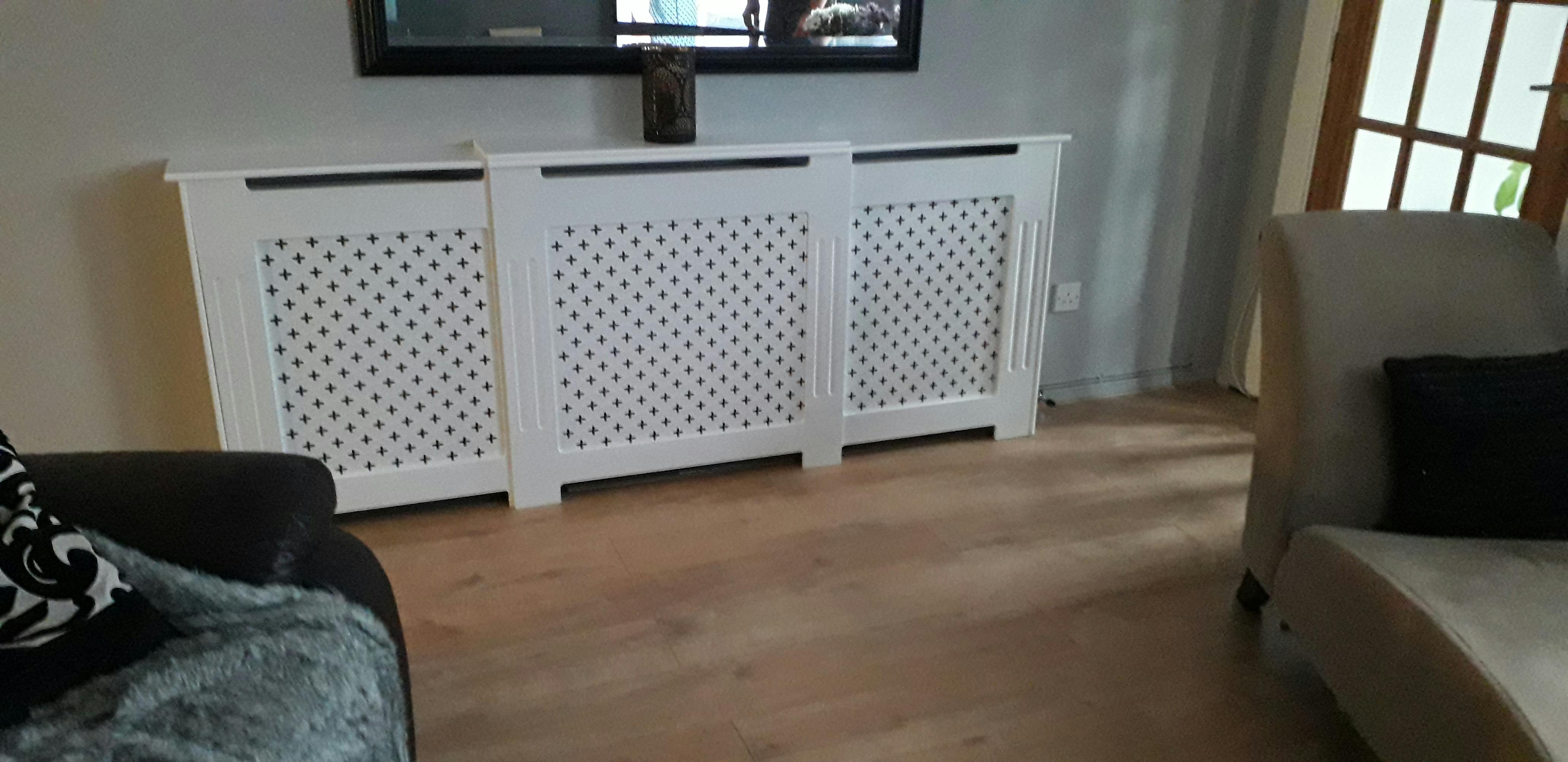 Radiator Cover White Painted Small - Laura James