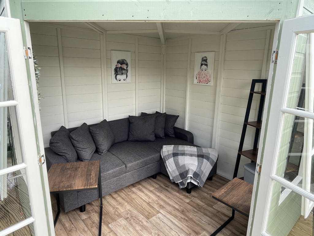 Tracy corner sofa - grey linen - Laura James