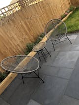 OUTLET - Hebe String Bistro Set - grey - Laura James