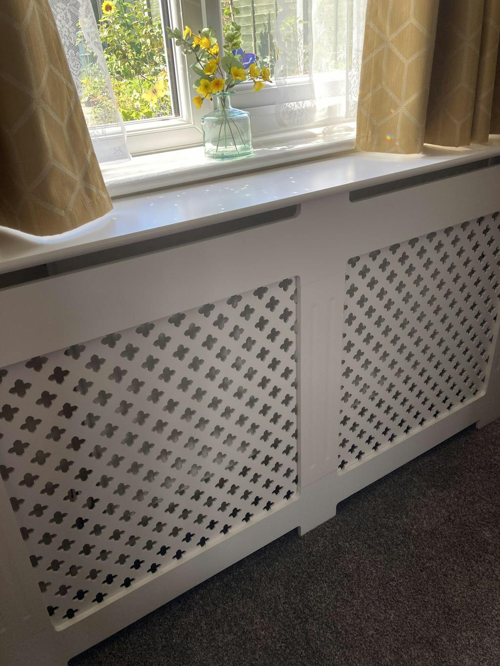 Edith radiator cover - white - small - Laura James