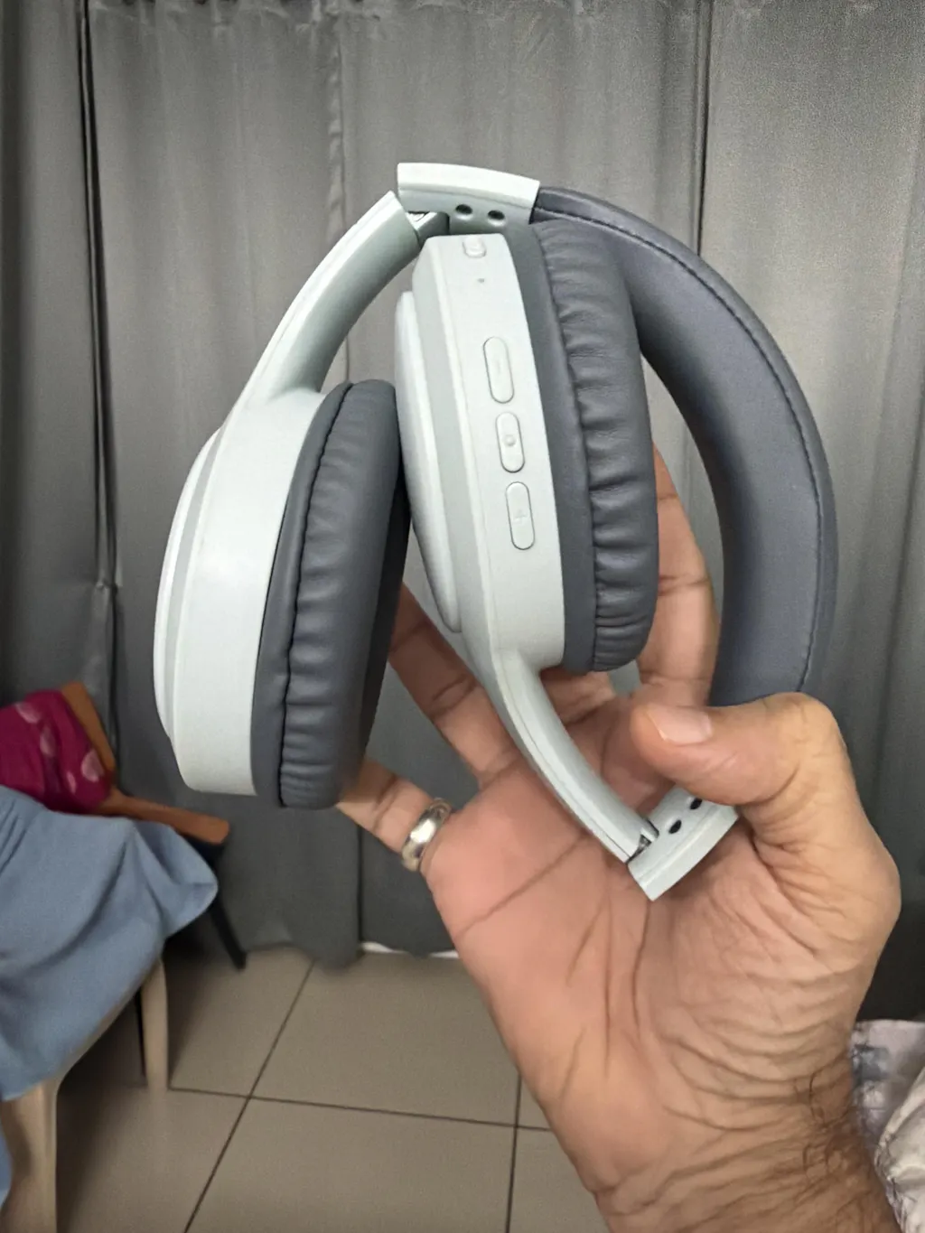 Leaf Bass Pro Wireless Headphones (Aqua Grey)