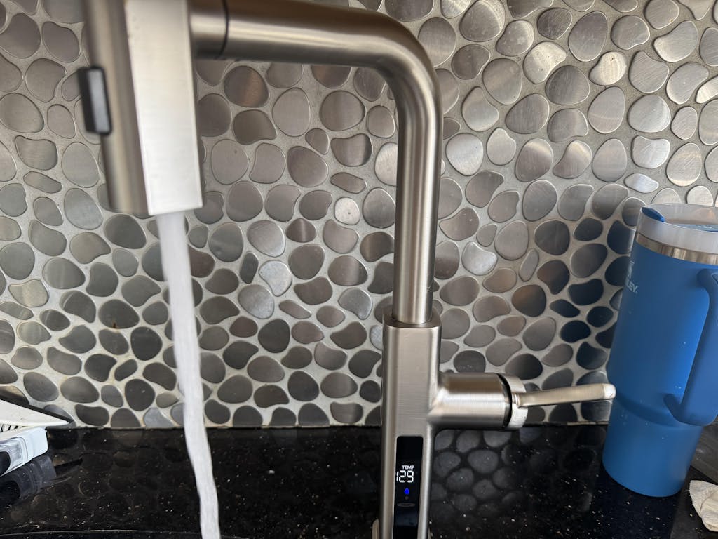 Smart Waterfall Kitchen Faucet with Temperature Display – Lefton Home