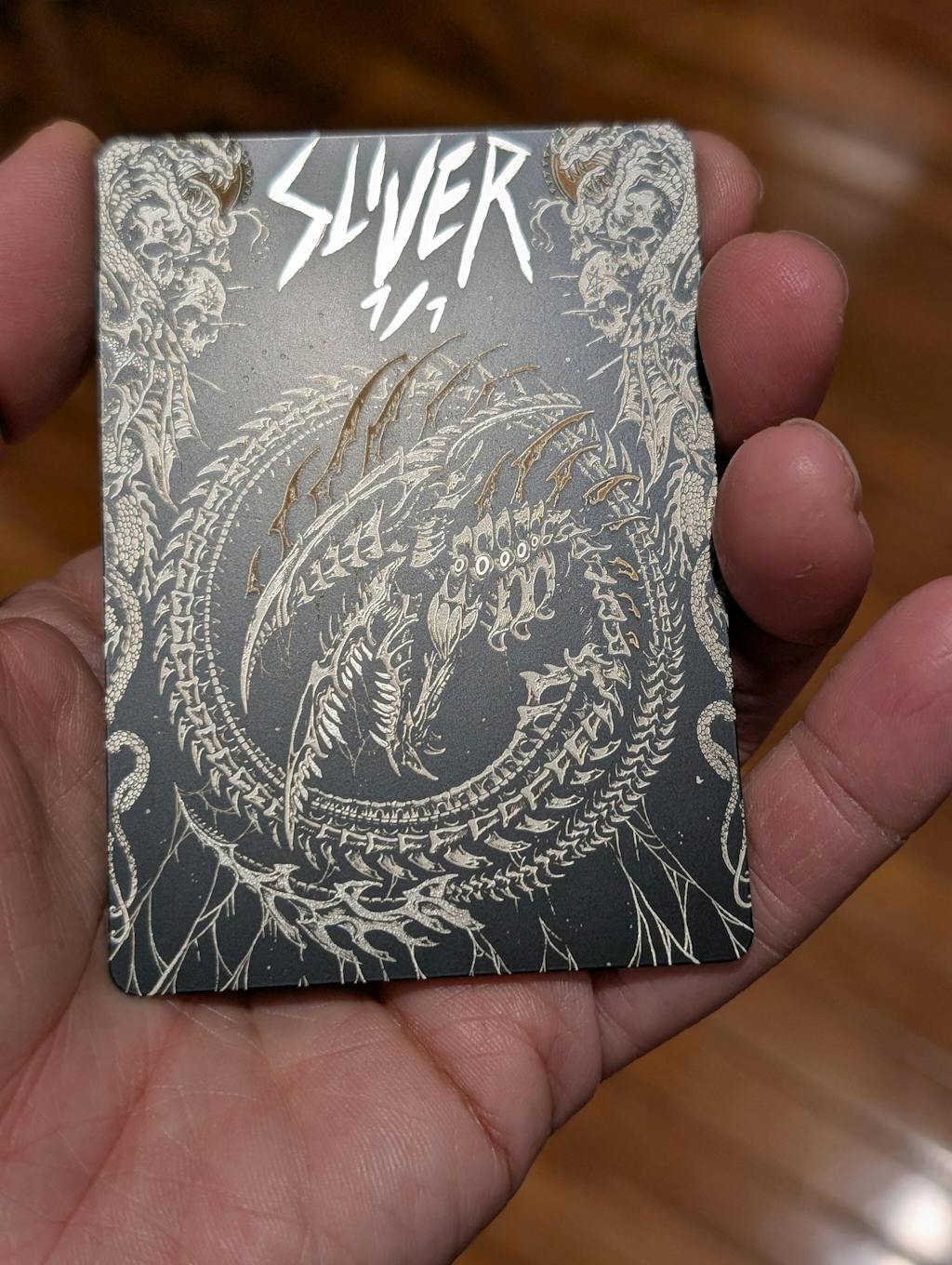 Stainless Steel Sliver Token - Metal MTG Tokens | Legendary Artifacts