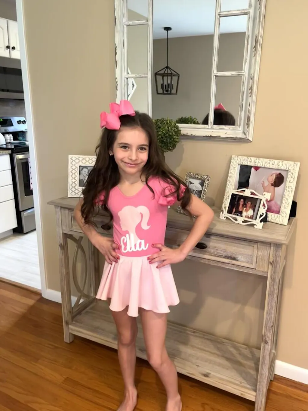 The It Girl Barbie-Inspired Leotard | Buy a Ruffle-Sleeve Light Pink ...