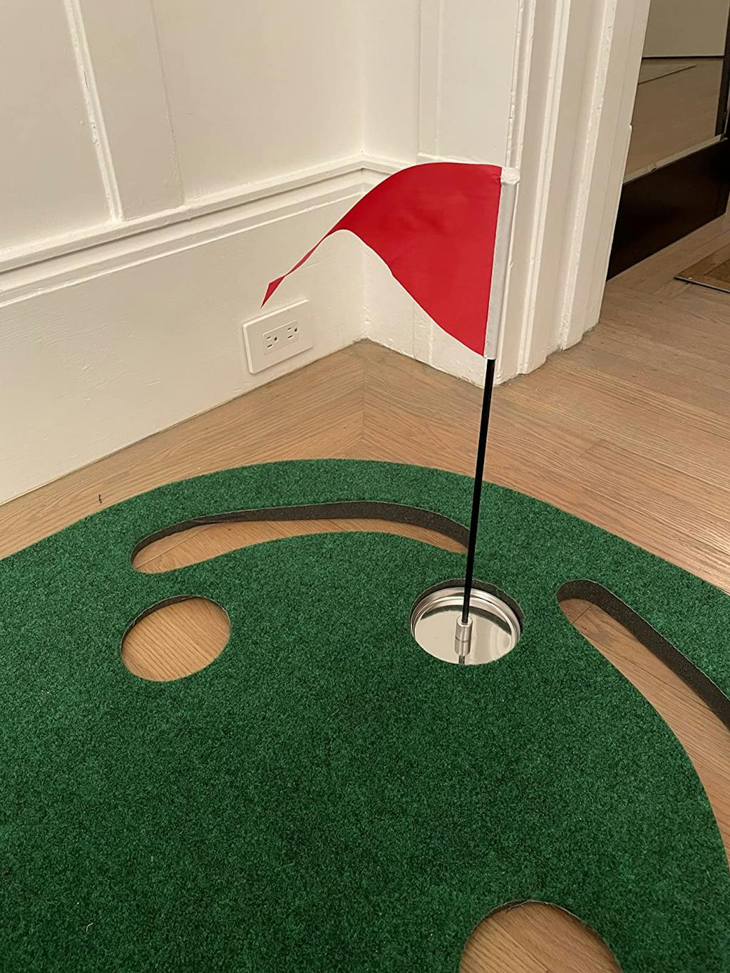Lesmart Mini Golf Flag and Cups for Putting Green Mat