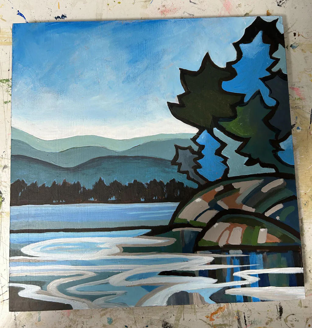 Acrylic Landscapes: Realism vs Abstract With Ronei – Let's Get Artsy