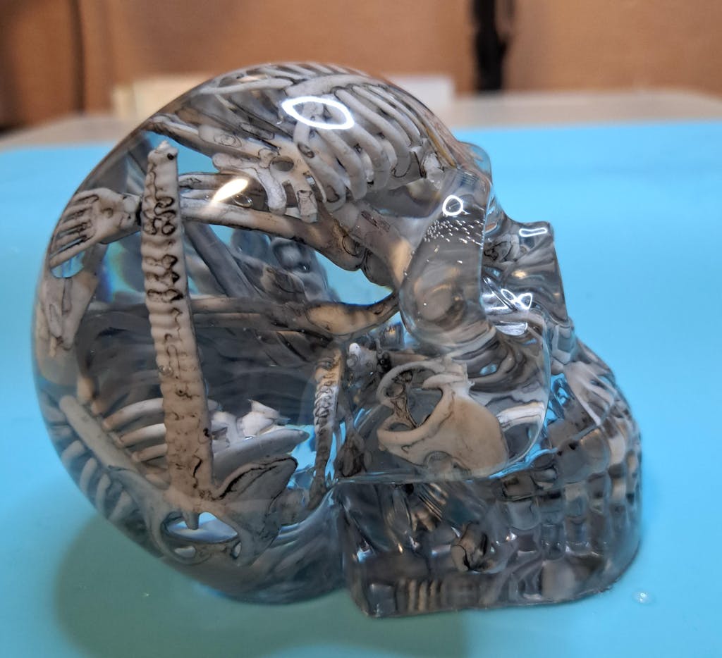 LET'S RESIN Silicone Skull Molds, 3D Large Skull Shape Molds for Epoxy ...