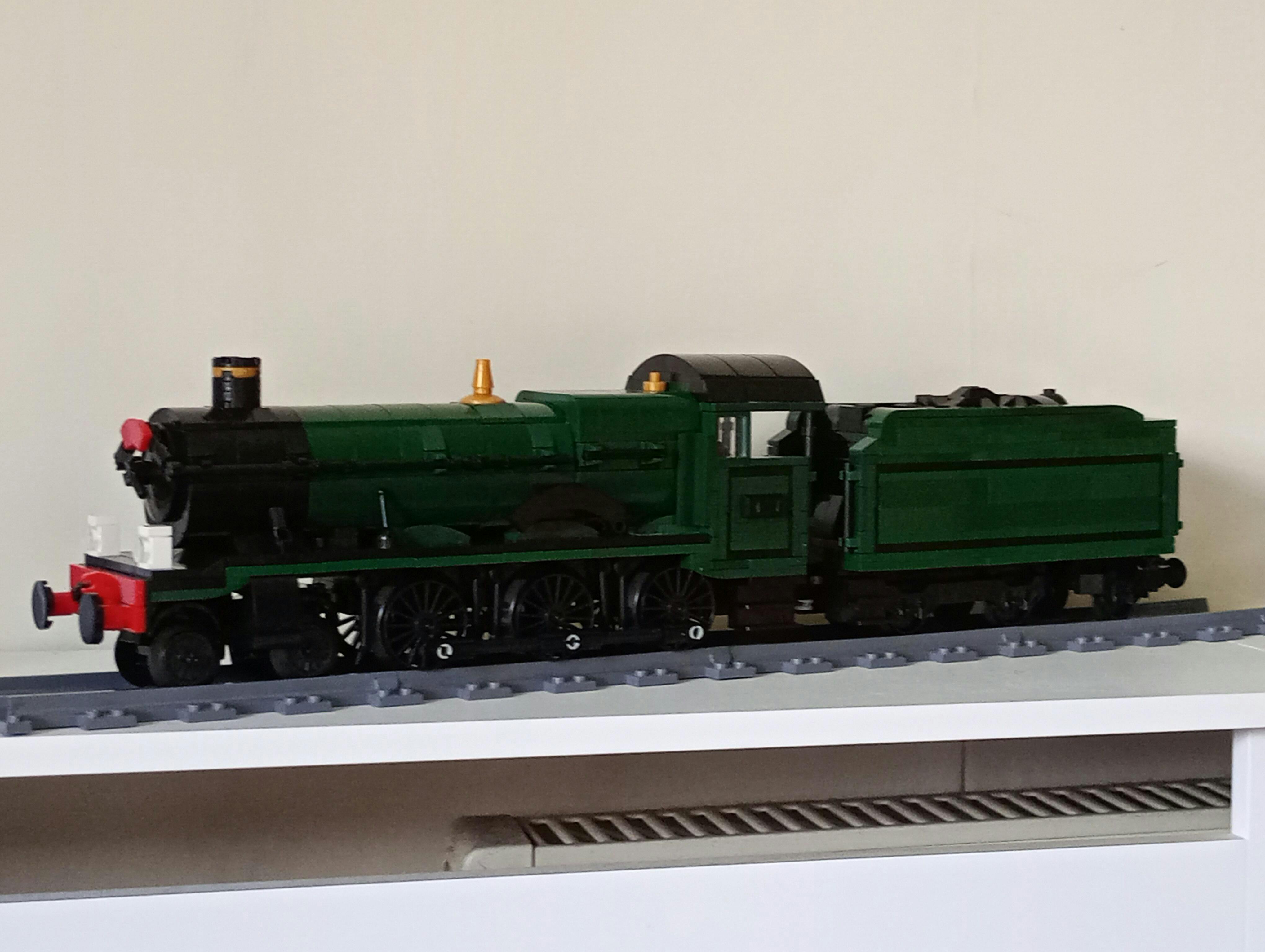 MOC-117927 GWR 8W Hall Class "Kinlet-Hall" Steam Locomotive(1009PCS ...