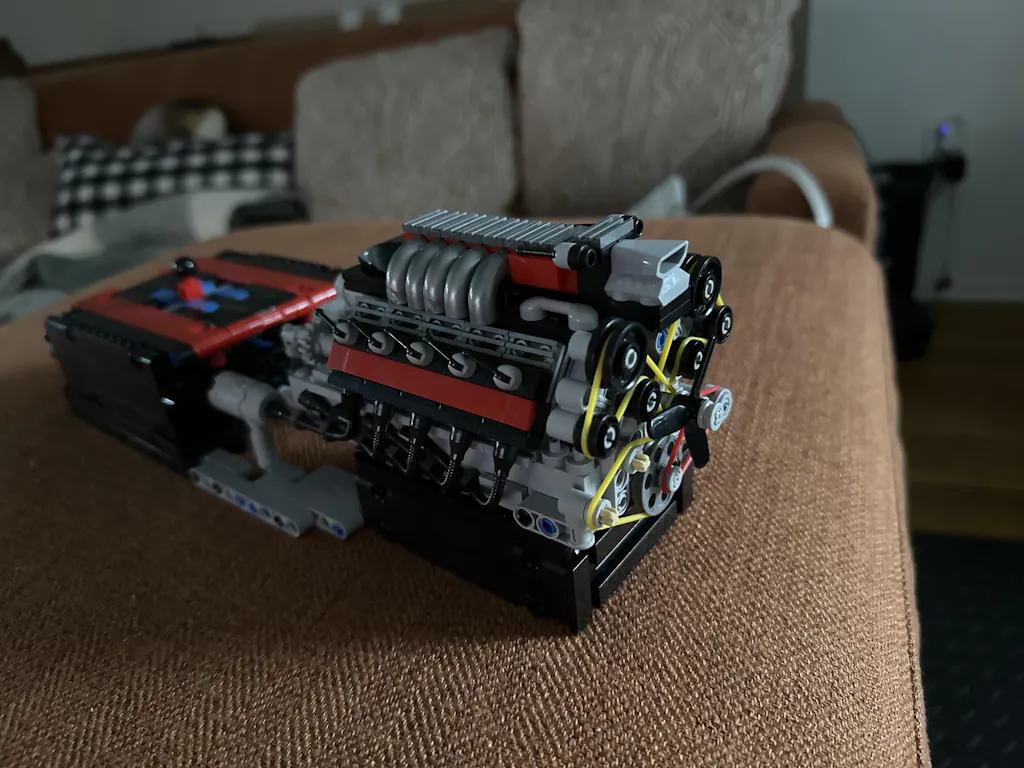 V10 Engine with Gearbox Single Overhead Camshaft (SOHC) Air-Cooled ...