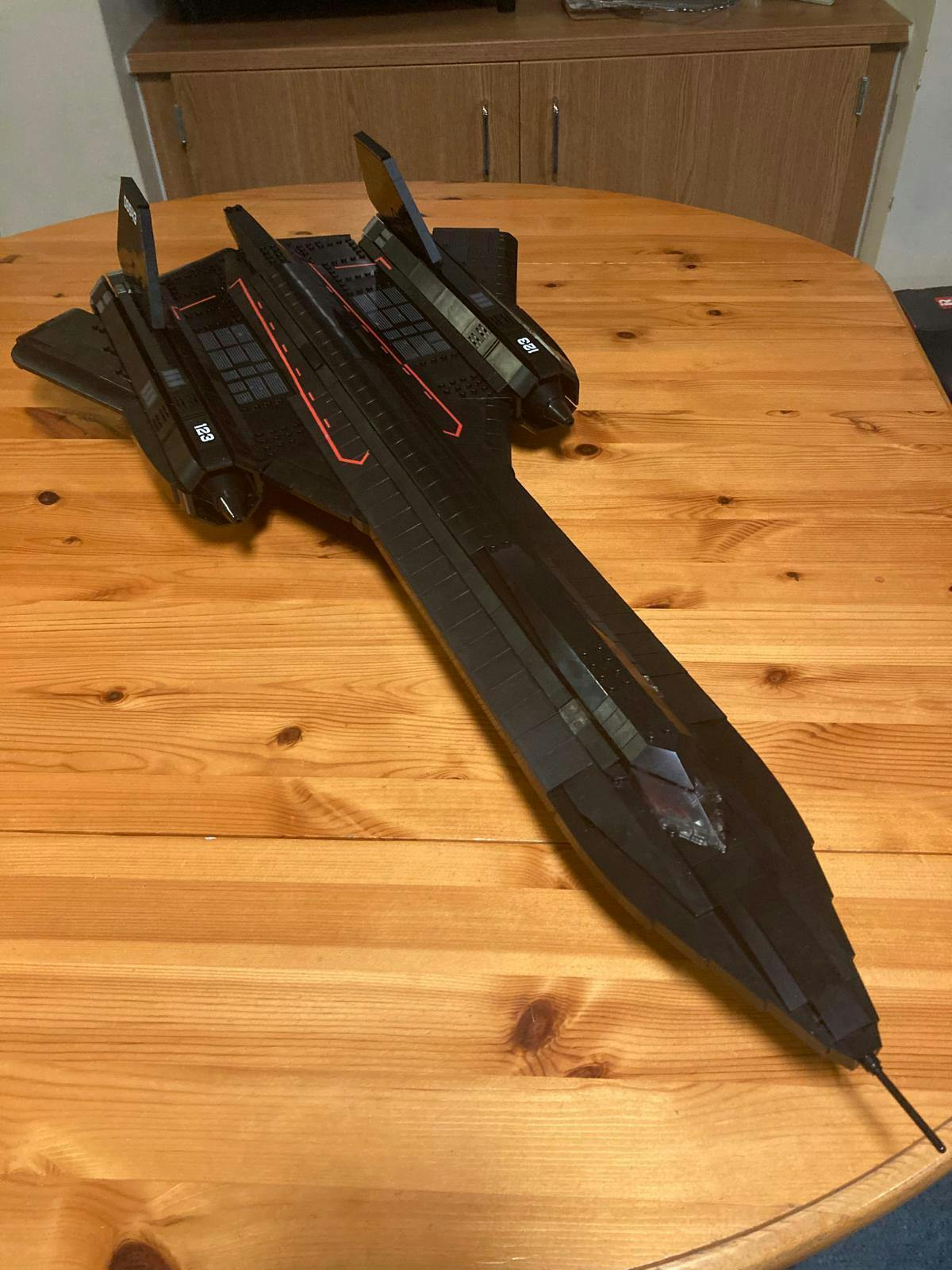 Mocsage SR71 Blackbird Tactical Aircraft Module MOC Building Blocks Set ...