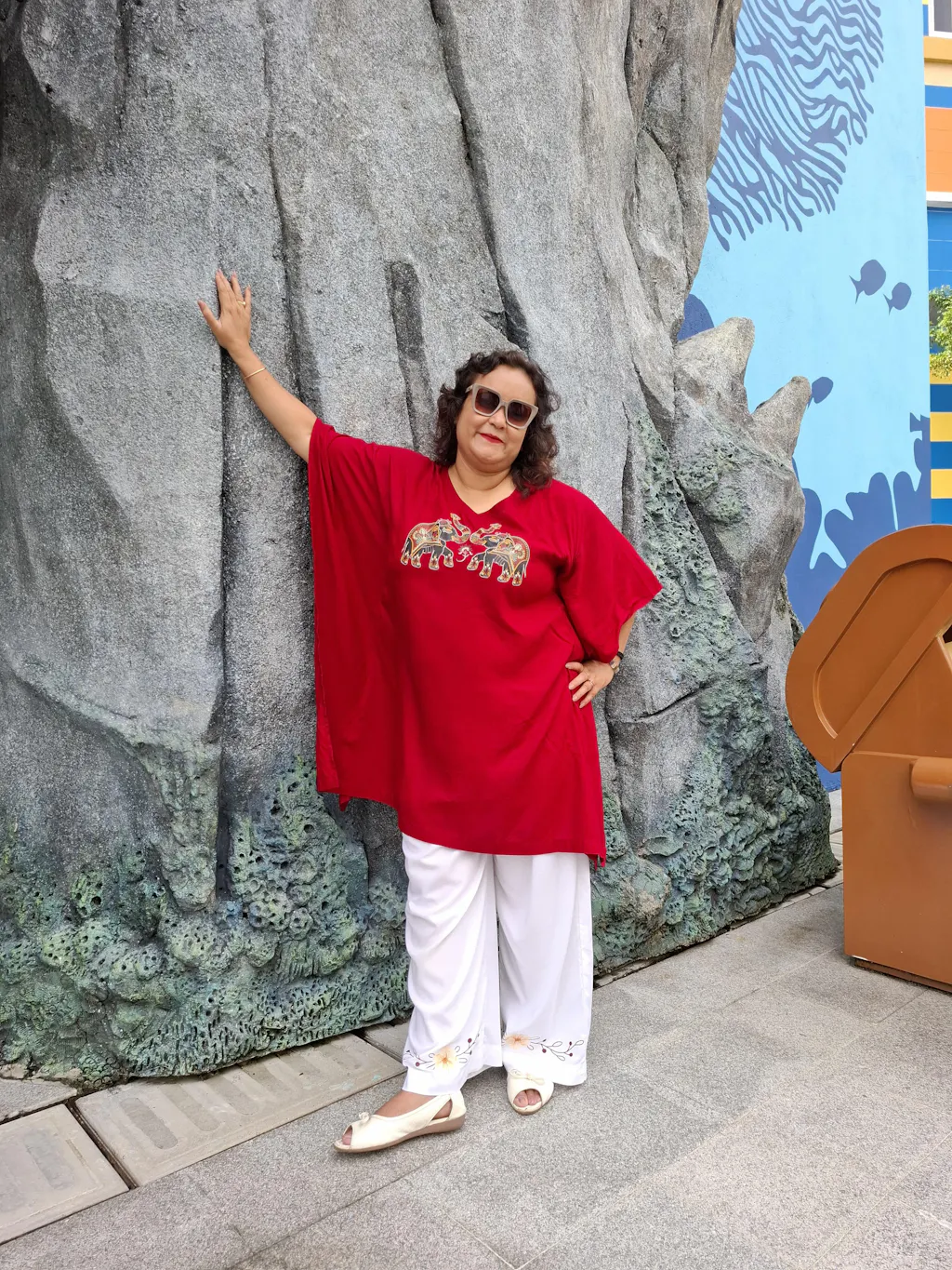 Navy Kaftan Kurta for Women l Series l LetsDressUp