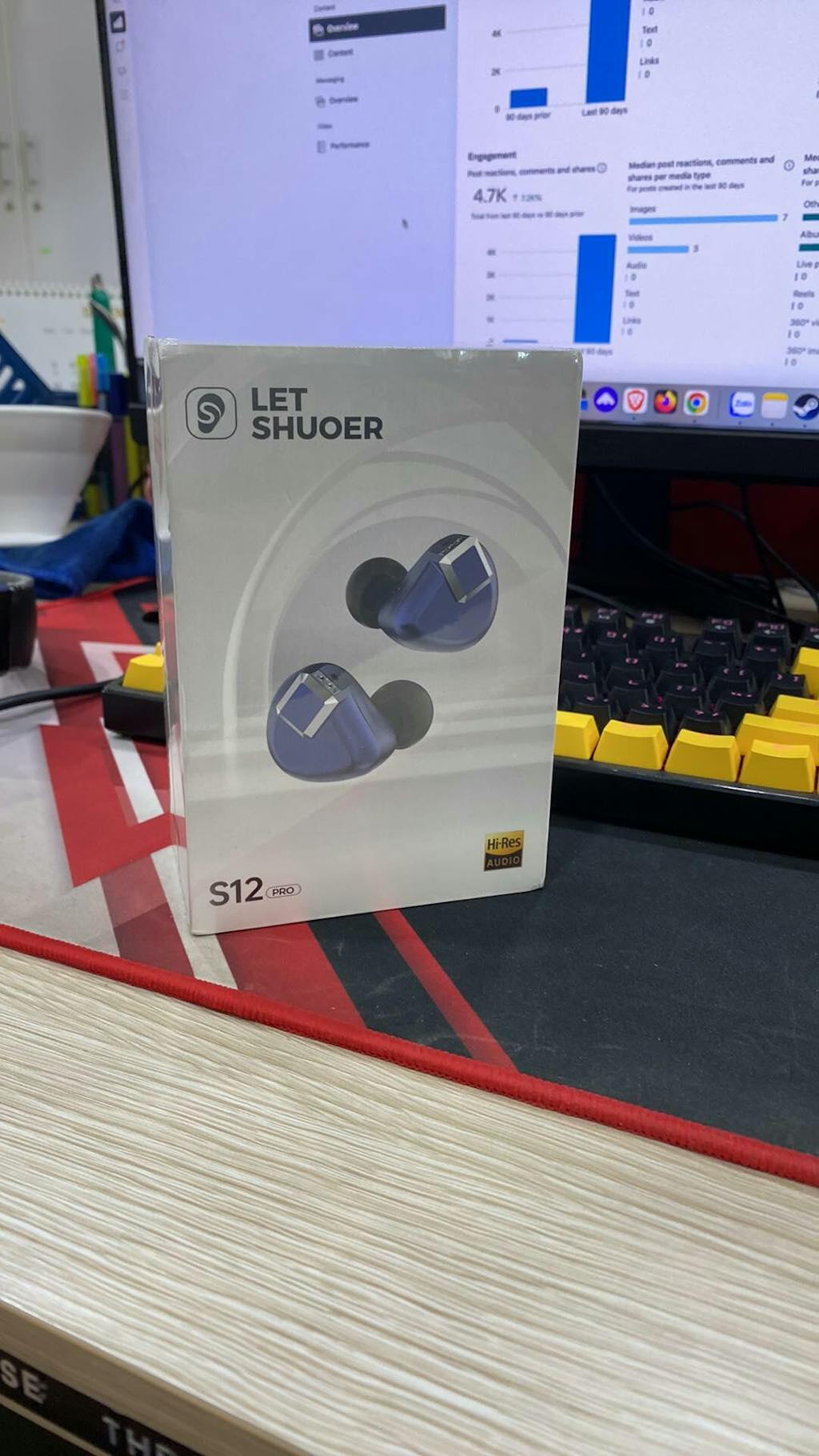 LETSHUOER S12 PRO | Magnetic planar earphones Hi-Fi planar IEM – letshuoer