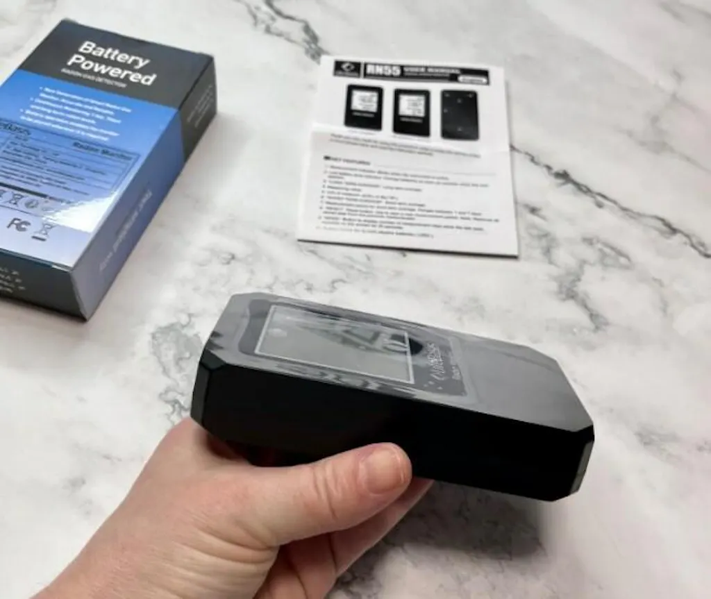 LifeBasis Radon Detector Portable Radon Tester with Large Screen For H