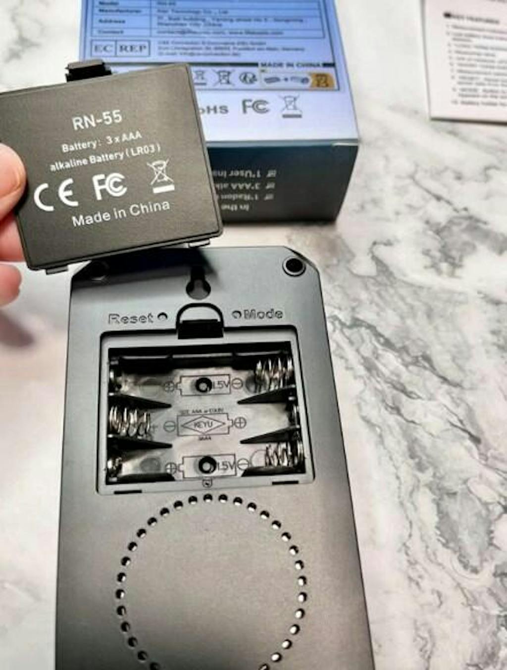 LifeBasis Radon Detector Portable Radon Tester with Large Screen For H