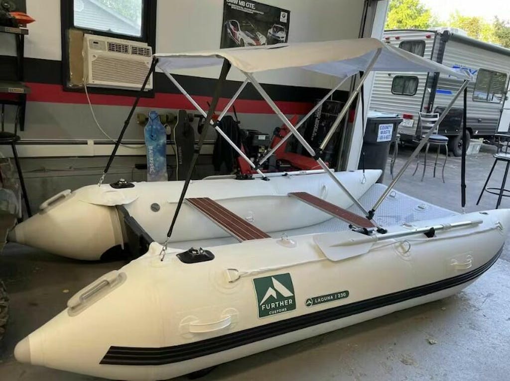 Further Customs 11' Laguna 330 Inflatable Catamaran – Light As Air Boats