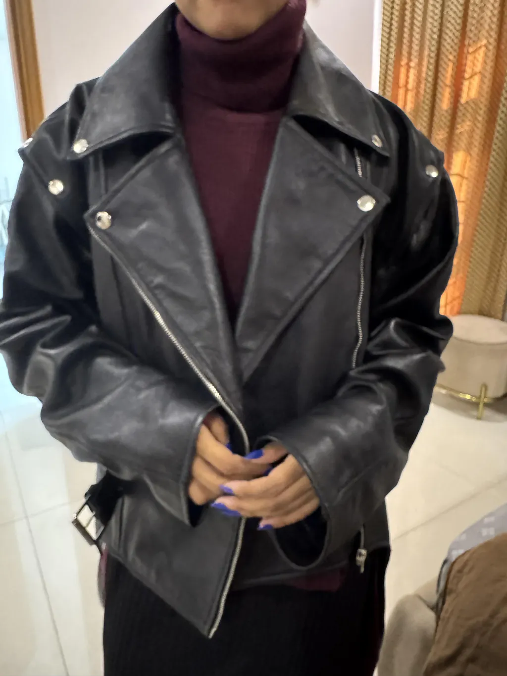 Convertible Genuine Leather Jacket with Dual-Way Sleeves – Lilibet Clothing