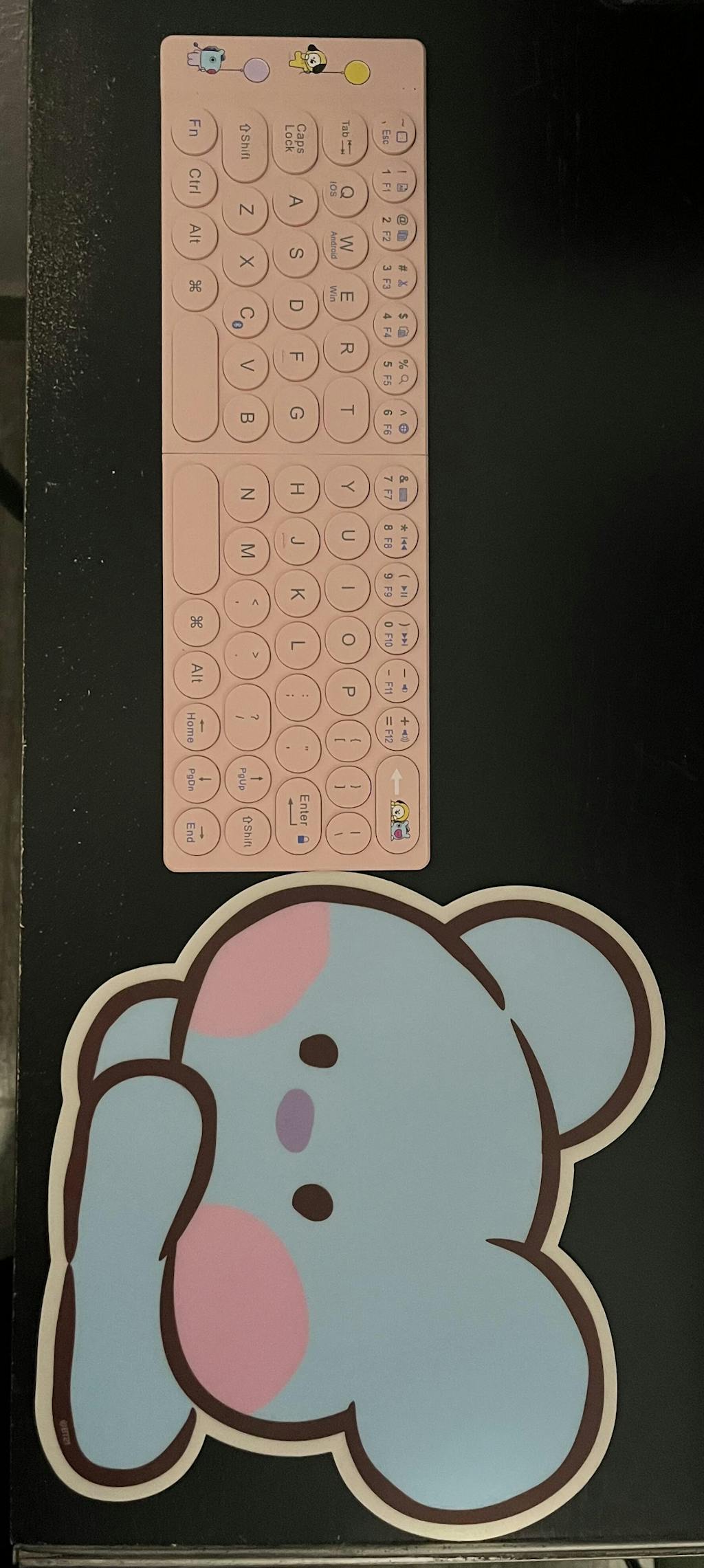 BT21 CHIMMY & MANG Folding Keyboard – LINE FRIENDS_US