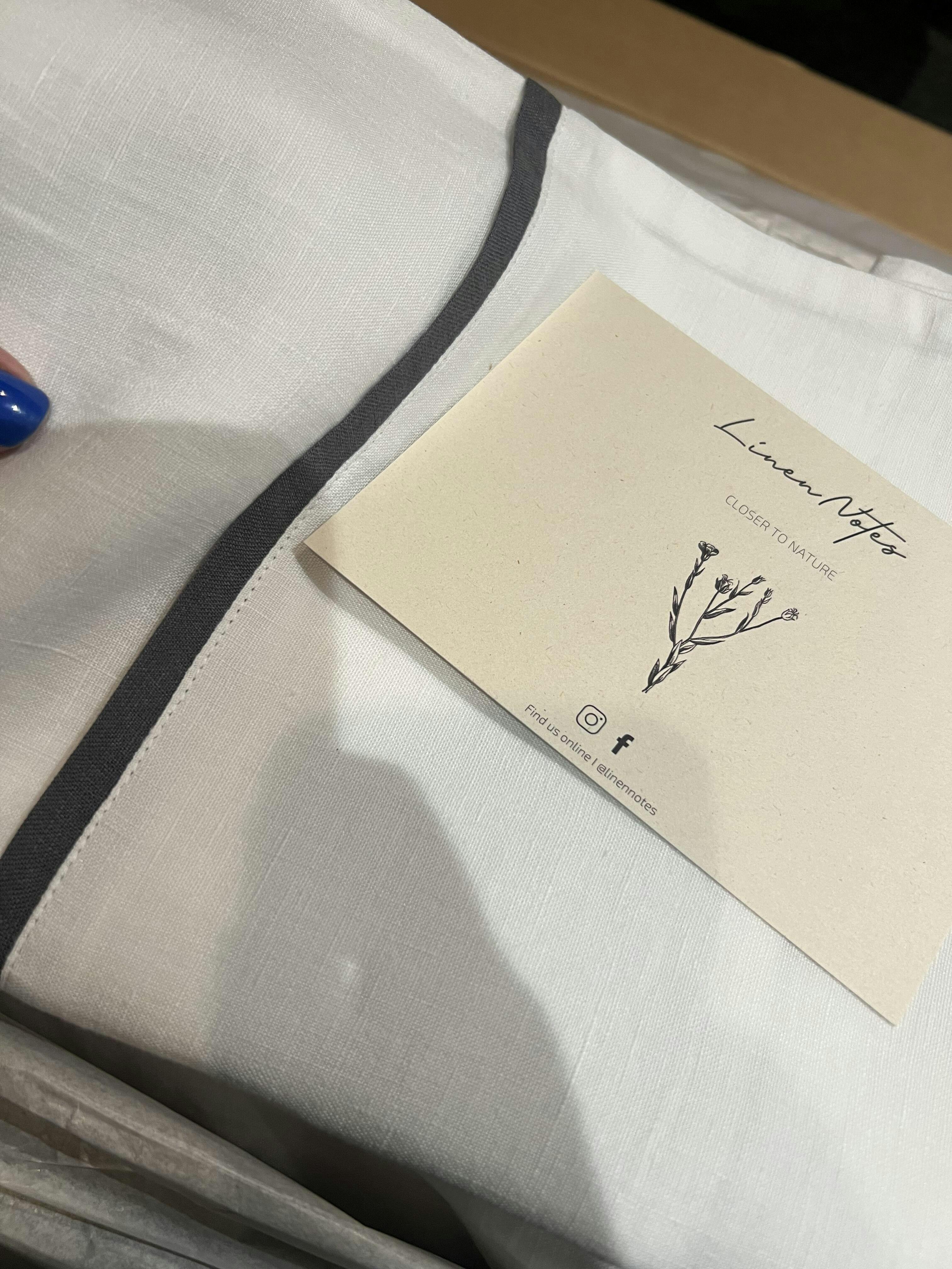 Light Blue Linen Summer Cover – Fresh & Airy – Linen Notes