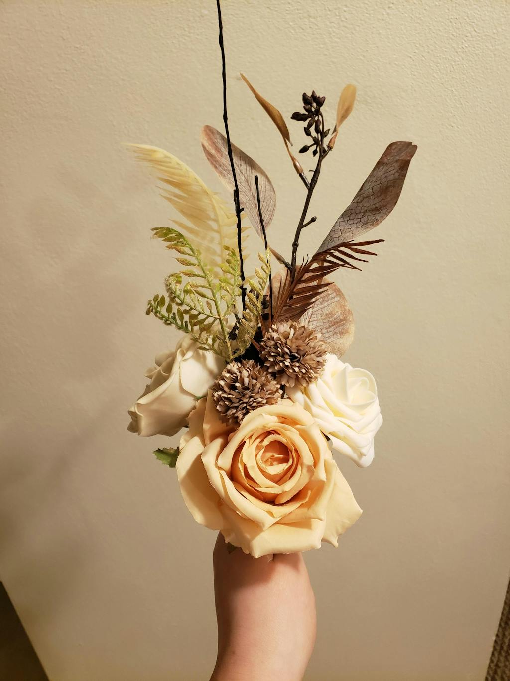 Wedding flowers | Rust & sepia artificial flower to DIY bouquet | Fake ...