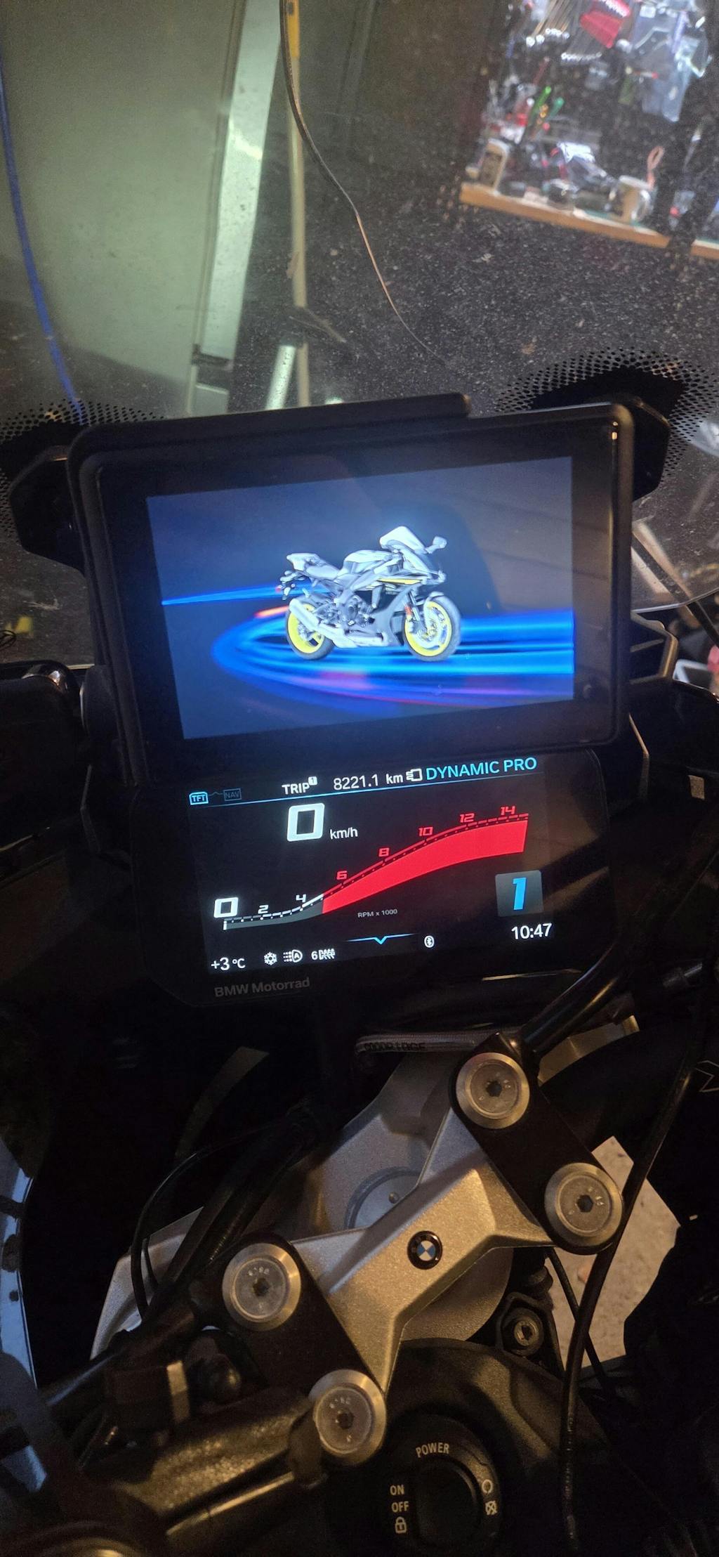 Motorcycle Navigation & Dash Cam Displays