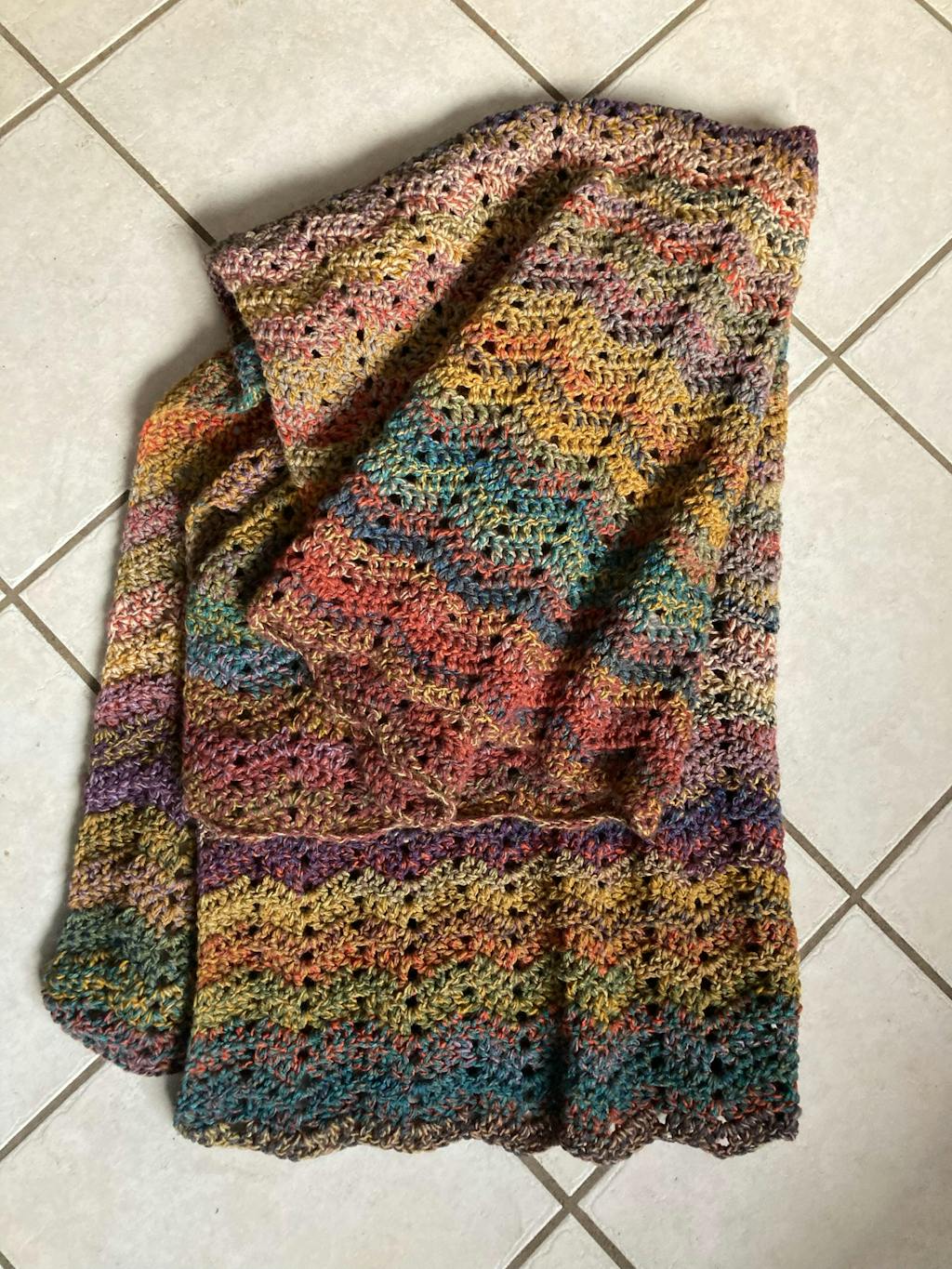 Crochet Kit - Mesa Ripple Blanket – Lion Brand Yarn