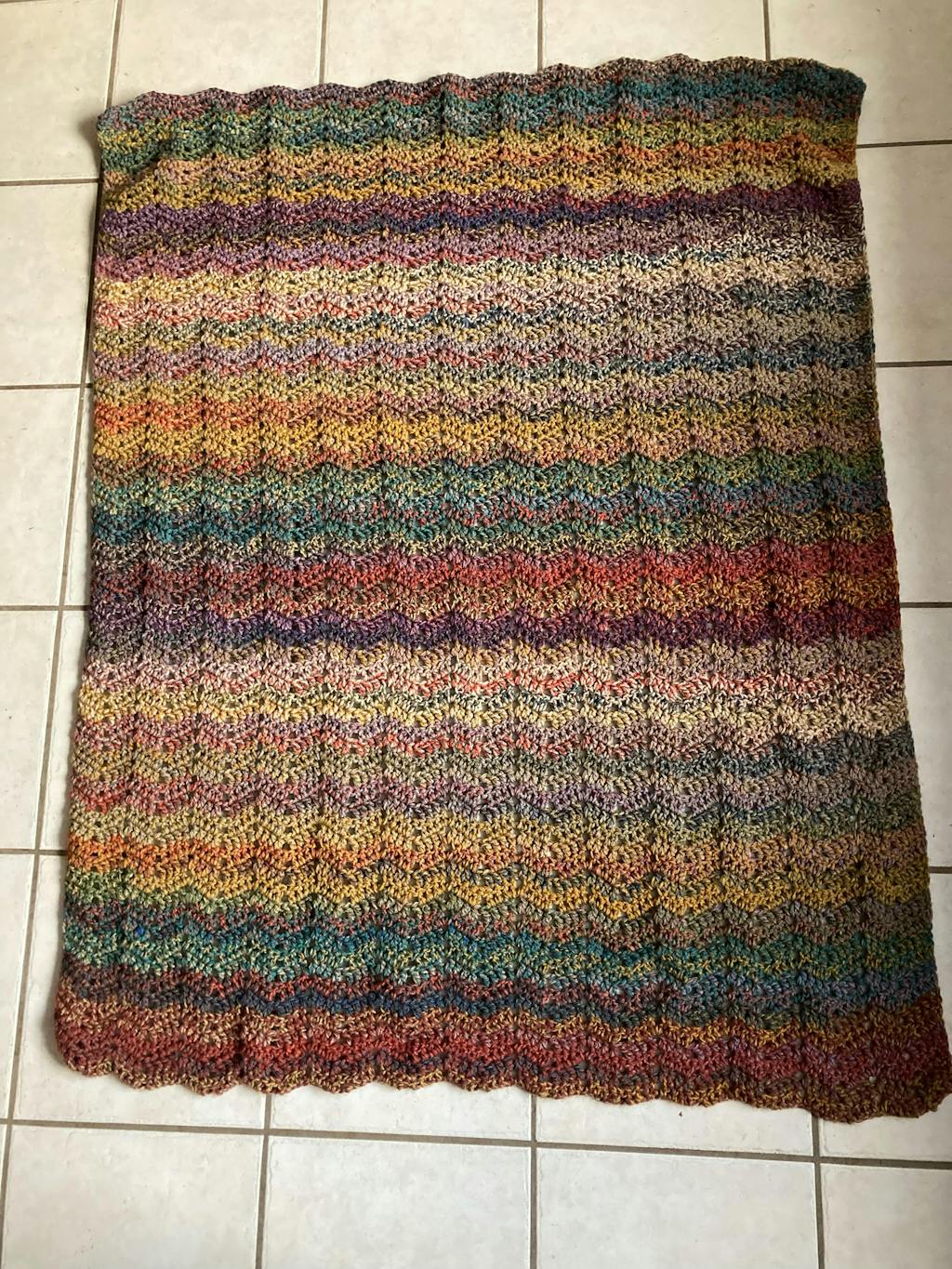 Crochet Kit - Mesa Ripple Blanket – Lion Brand Yarn