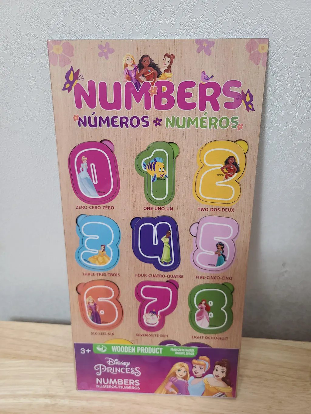 Disney Princess Numbers Wooden Learning Board – Lion Wholesale