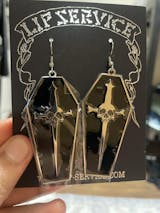 Lip Service Coffin Dagger Earrings | Lip Service Clothing
