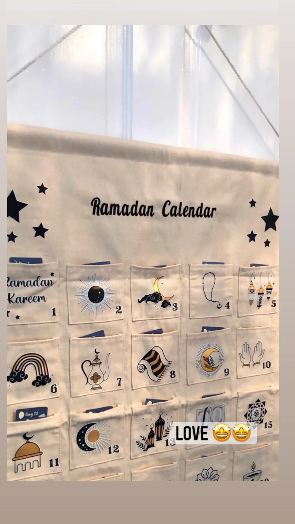 Personalised Ramadan Calendar | Good Deed a Day & Dua a Day | Canvas