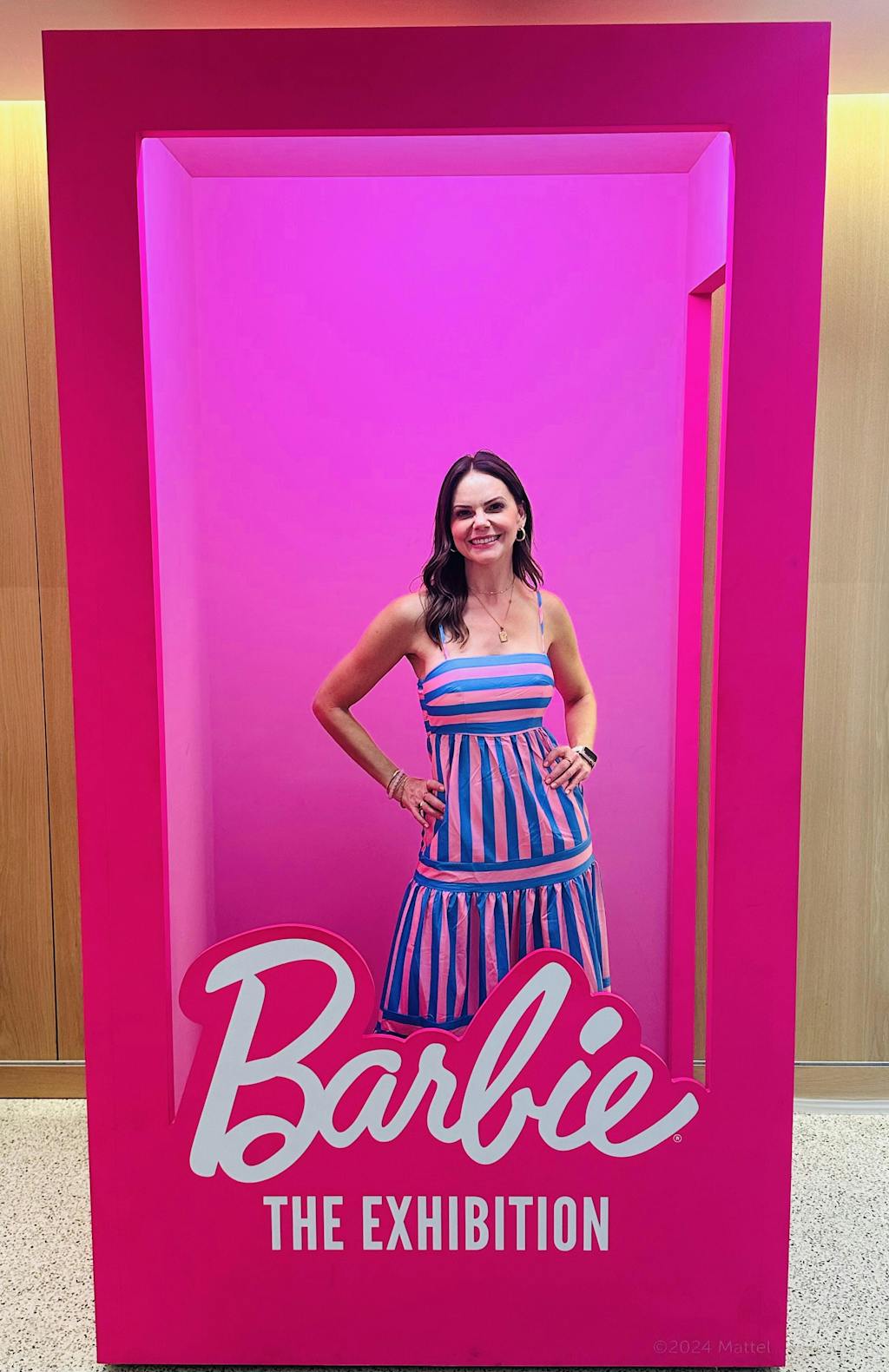 Laina Dress PINK/BLUE – Littlelace