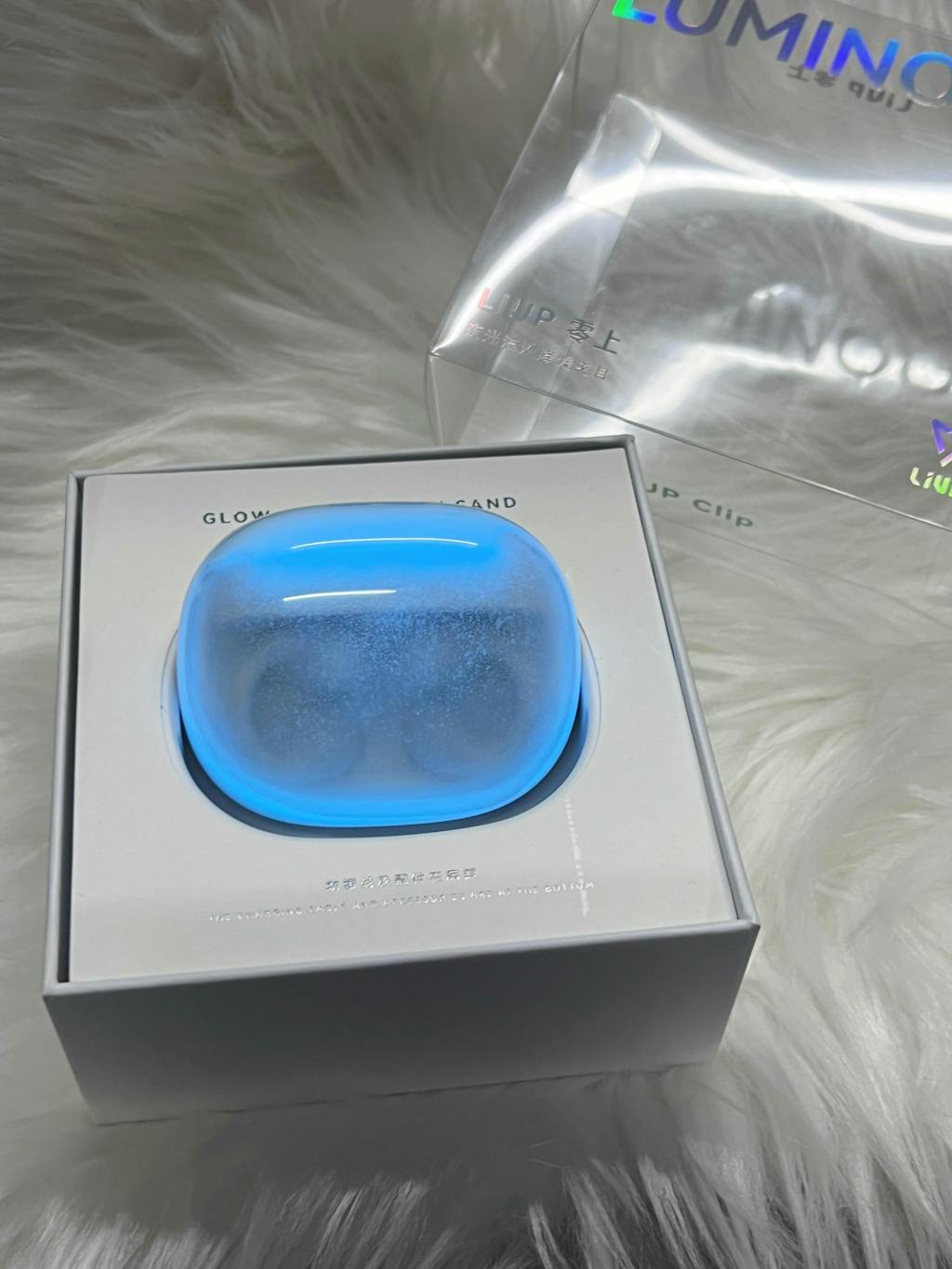 LIUP LP2 Luminous Quicksand Open-Ear Clip Wireless Earbuds Glow In The