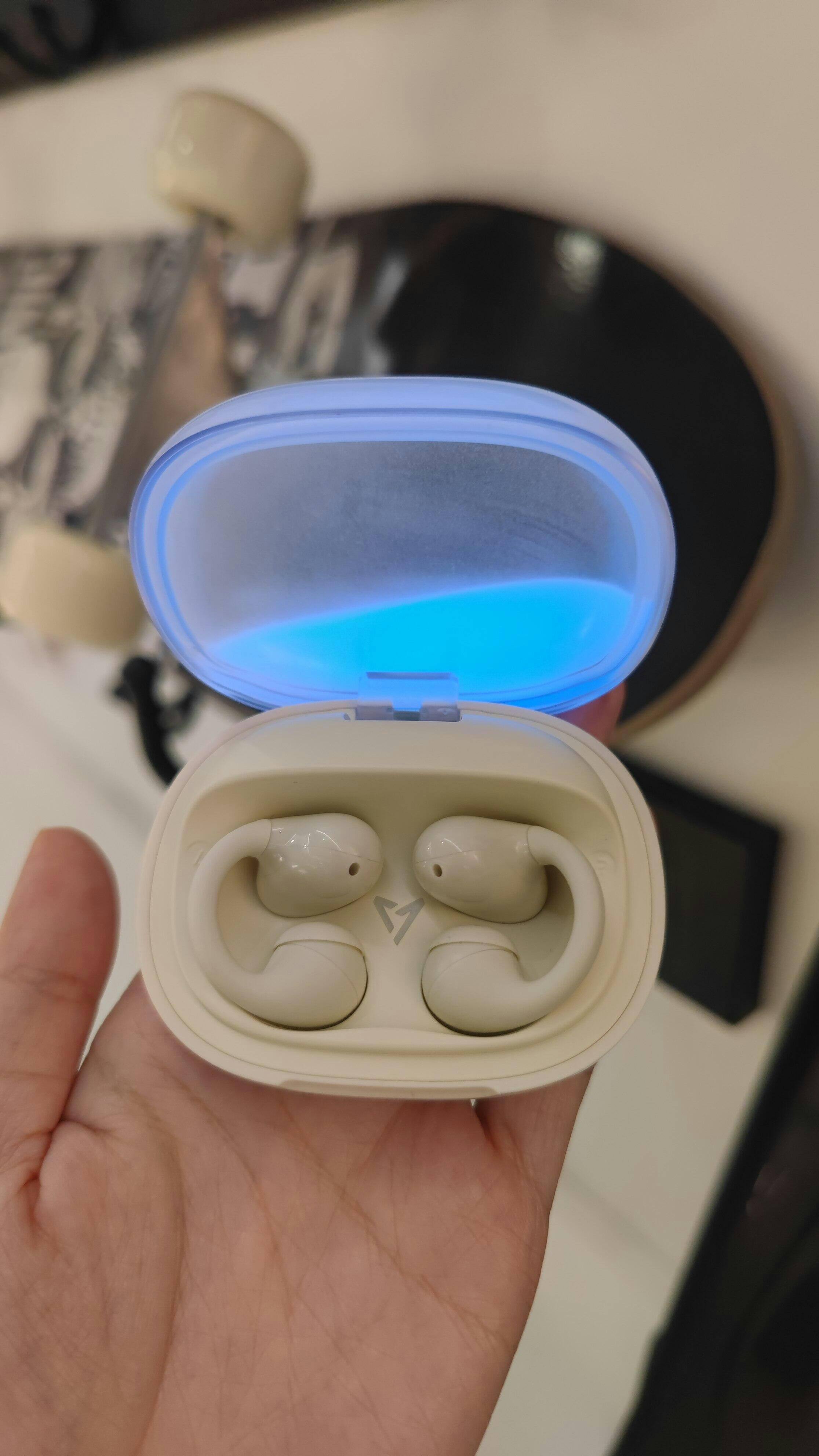 LIUP LP2 Luminous Quicksand Open-Ear Clip Wireless Earbuds Glow In The