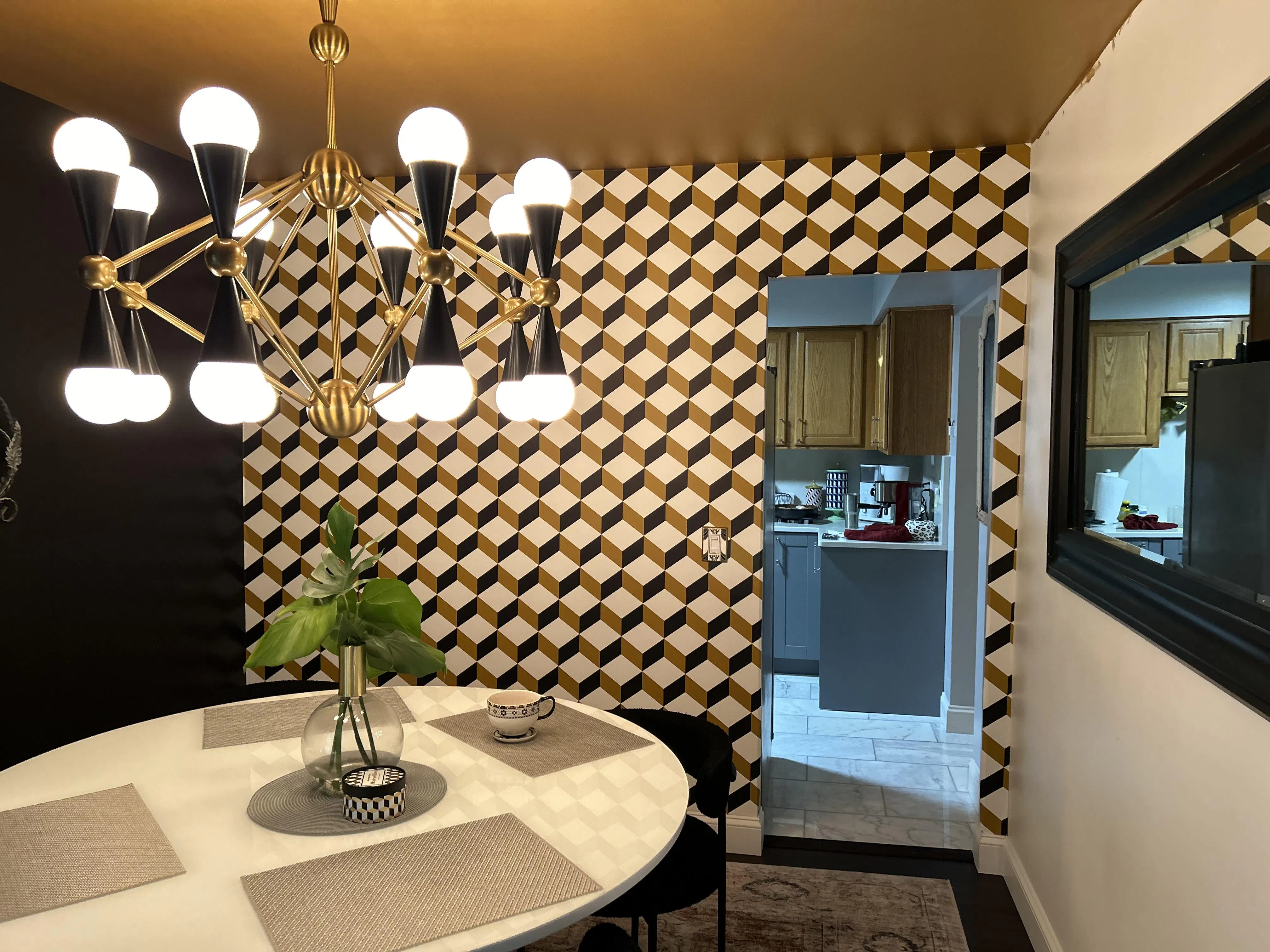 Concrete tiles design wallpaper by Livettes | Livettes Wallpaper