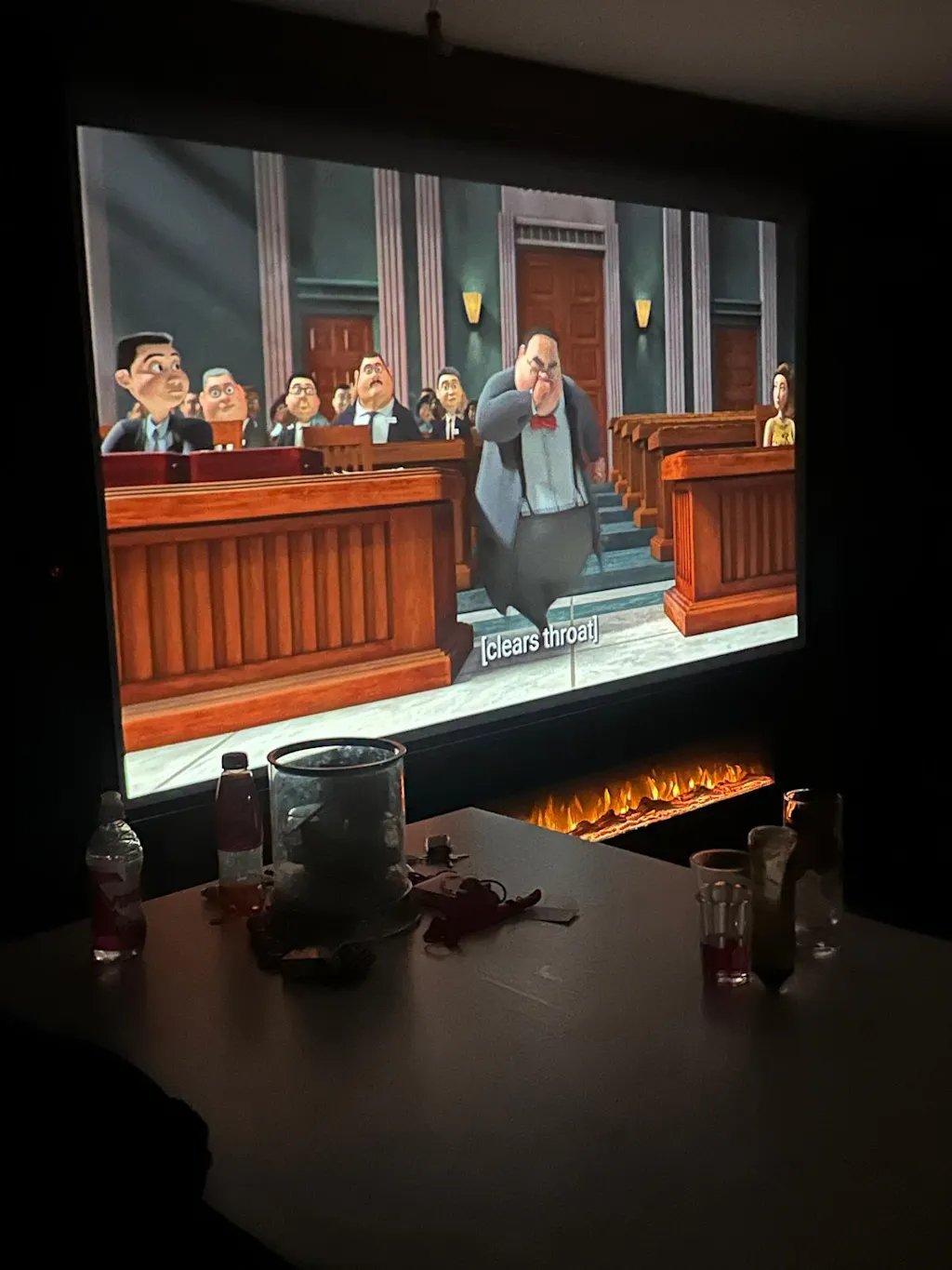 S/M/L Electric Projector Screen with Remote control – Living and Home