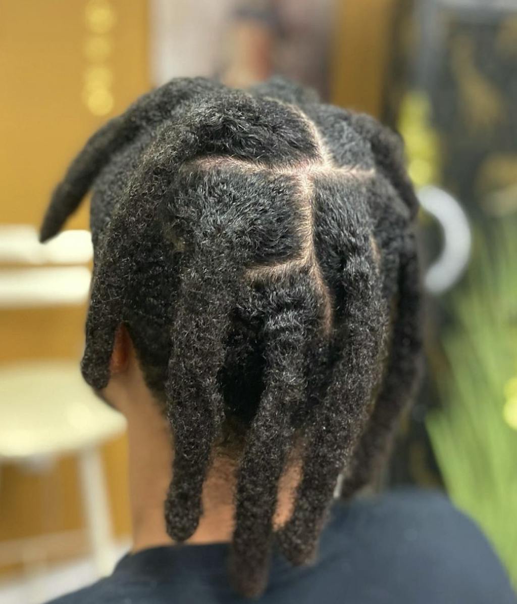 Handmade Wicks Locs Human Hair Extensions Nautral Black Hair ...