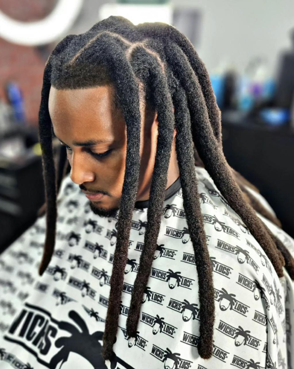 Handmade Wicks Locs Human Hair Extensions Nautral Black Hair ...