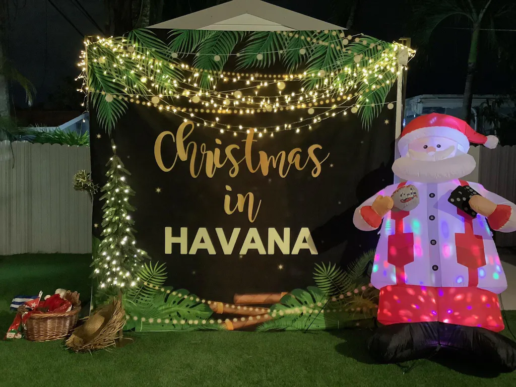 Havana Night Green Leaves Backdrop for Dance Party – Lofaris