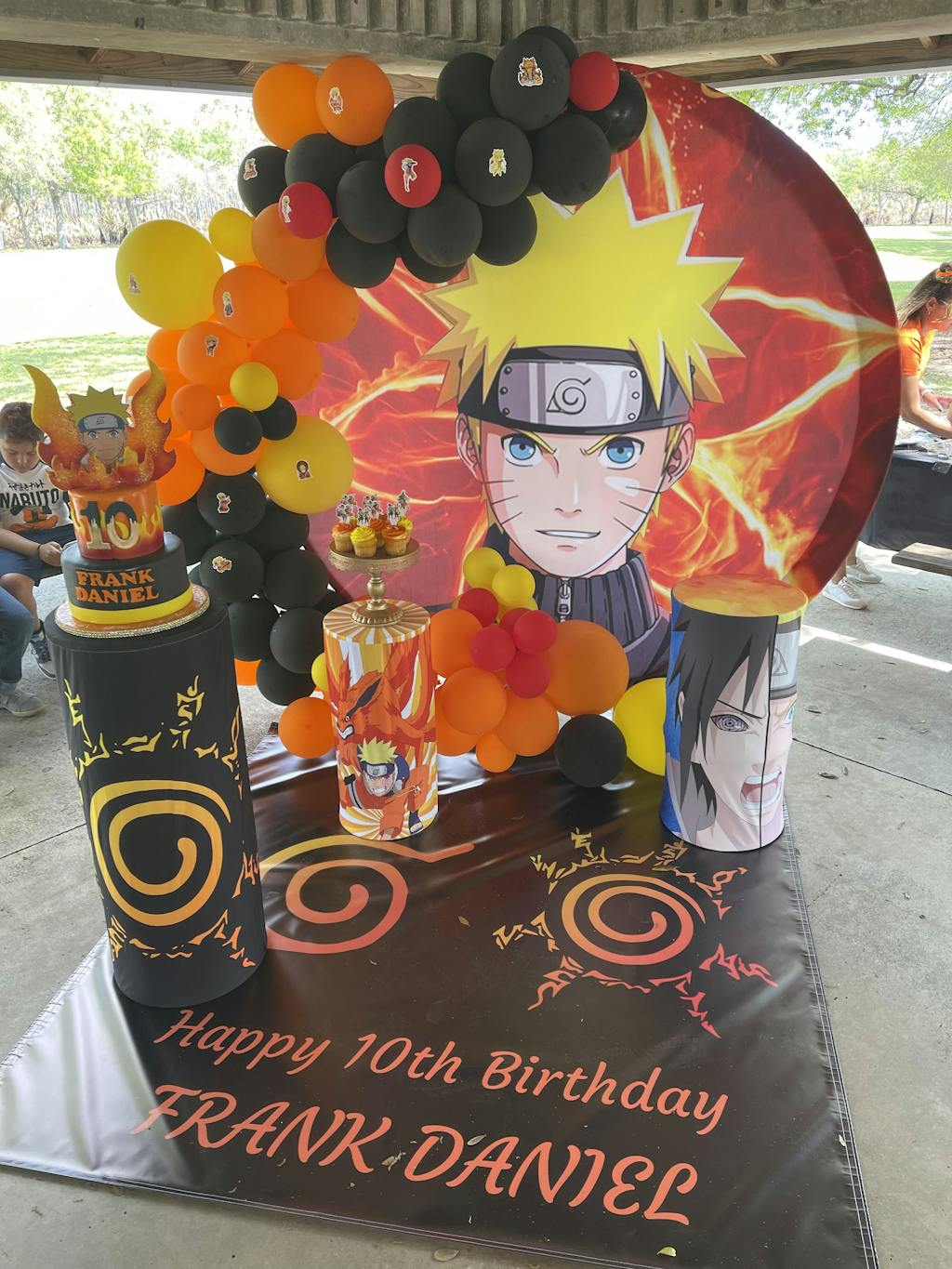 Ninja Naruto Anime Themed Circke Party Backdrop Kit – Lofaris