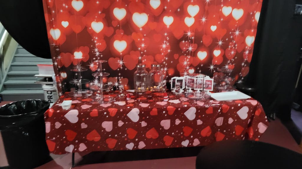 Lofaris Red Love Light Glitter Bokeh Backdrop For Valentines