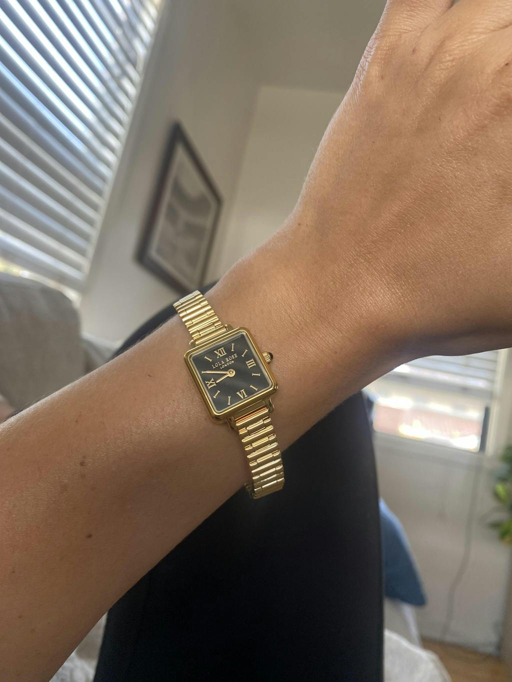 Golden Black Onyx Watch – Lola Rose