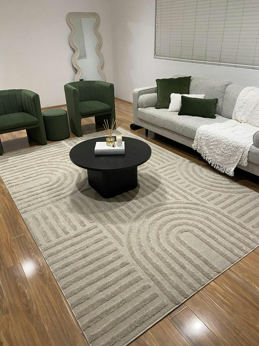 Astrid Arch Pattern Beige Rug – Lost Design Society