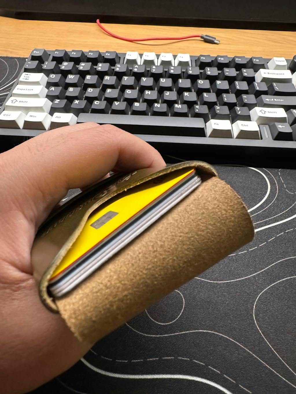 Handmade Leather Card Holder - The Mini Franklin