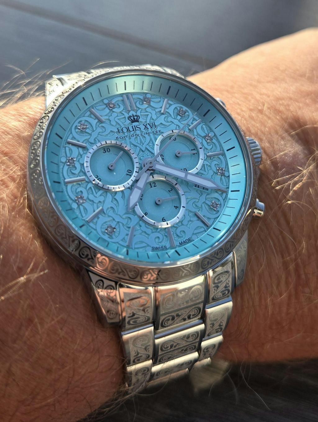 Elegant Baby Blue Watch - Palais Royale Collection | LOUIS XVI