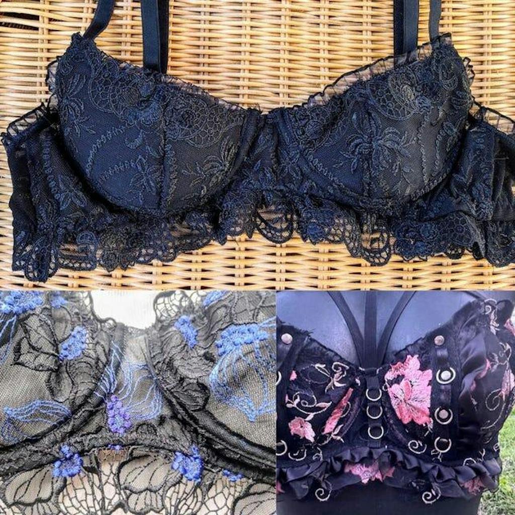 Underwired Balcony Bra Sewing Pattern 30A-36G UK Sizing | Peaches Bra ...
