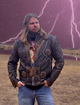 Vintage Quilted Moto Thor Jacket | Viking Thor Leather Jacket