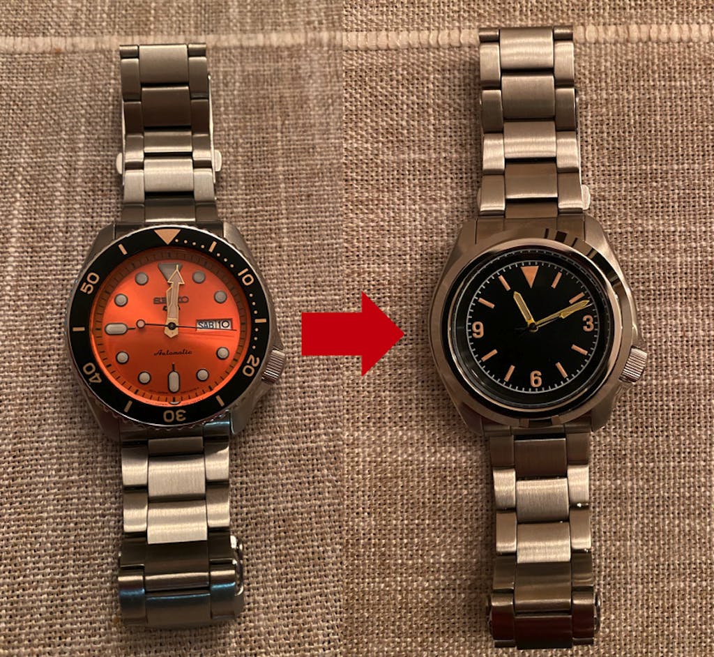 The Silver Polished Pilot Bezel for SKX007 - SEIKO Mod Part - Lucius ...