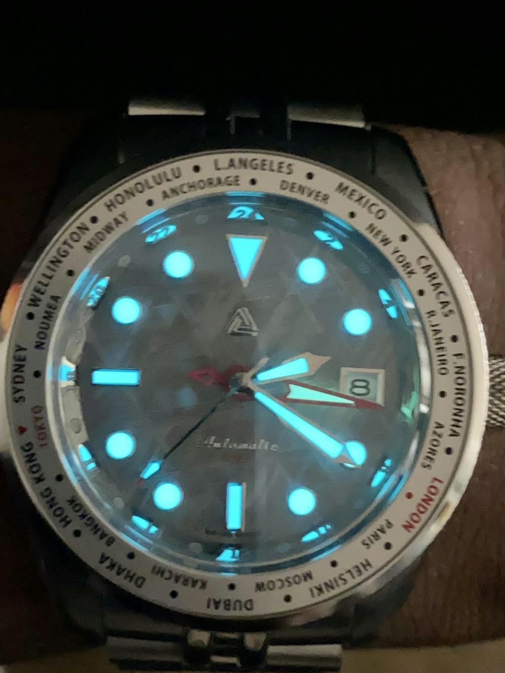 NH34 GMT Dial - Meteorite | BGW9 - SEIKO Mod Part - Lucius Atelier